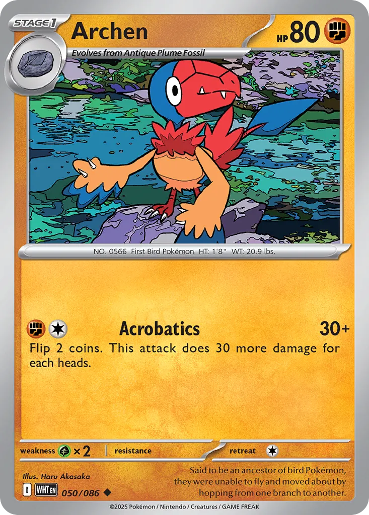 Archen (White Flare 050/086) – Shiny Quest Card